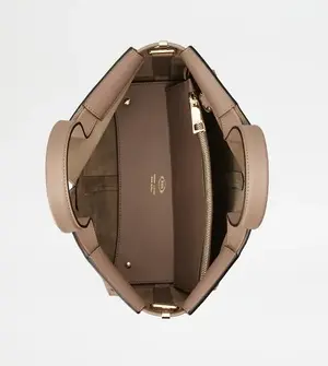 TOD'S Small Di Folio Logo Detail Shopping Tote
