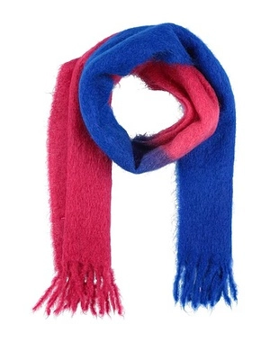 GANNI Lightweight Knit Scarf - Blue