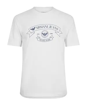Emporio Armani Simple Crew Neck Shortsleeve Top