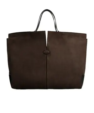 TOD'S Di Bag Folio Shopping Bag - Black