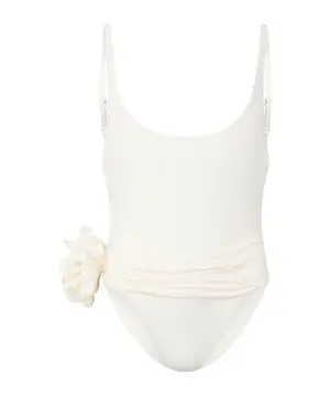 Magda Butrym Solid Color Swimsuit - White