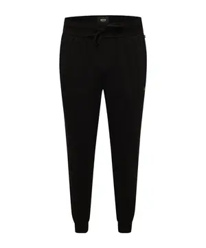 Hugo Boss Elasticwaist Cotton Trousers - Black