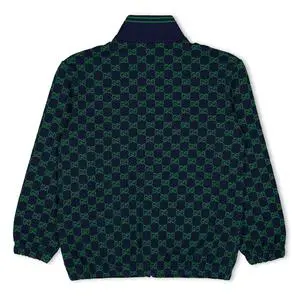 Gucci Gg Logo Zip Up Jacket