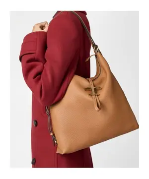 TOD'S T Timeless Medium Leather Shoulder Bag