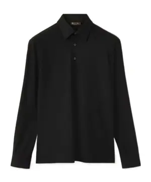 Loro Piana Colmegna Polo Shirt - Black