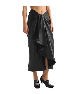 Givenchy High-waisted Fitted Leather Pencil Skirt