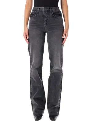 THE FRANKIE SHOP Faded-wash Denim Trousers