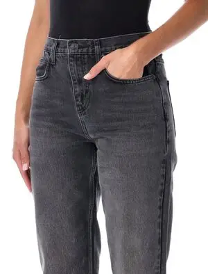 THE FRANKIE SHOP Faded-wash Denim Trousers
