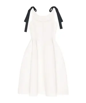 Givenchy Midi Dress In Compact Knit With Bows