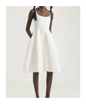 Givenchy Midi Dress In Compact Knit With Bows
