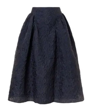 Cecilie Bahnsen Floral-jacquard Midi Skirt - Black