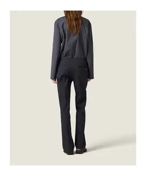 Miu Miu Stretch Poplin Tailored Pants