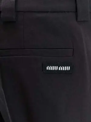 Miu Miu Stretch Poplin Tailored Pants