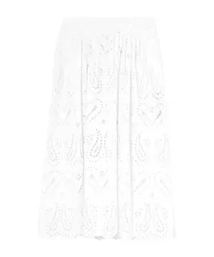 Etro Cotton-blend Poplin Midi Skirt