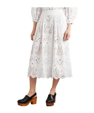 Etro Cotton-blend Poplin Midi Skirt