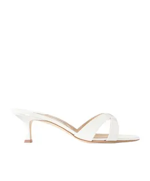 Manolo Blahnik Patent Leather Kitten Heels