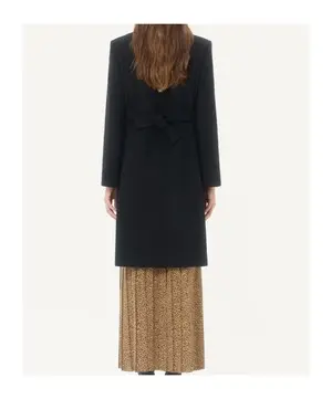 Valentino Garavani Embroidered Draped Coat