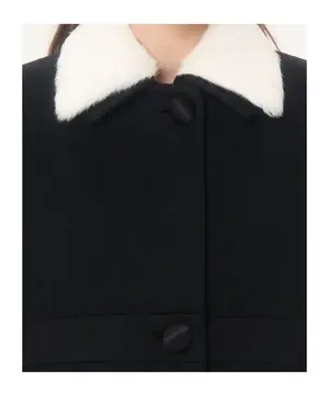 Valentino Garavani Embroidered Draped Coat