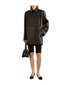 Magda Butrym Textured Leather Jacket