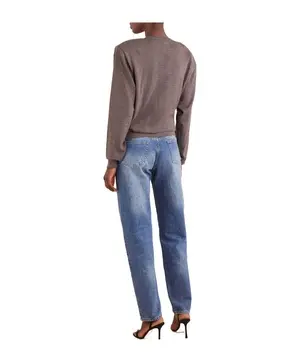 Magda Butrym Knotted Cropped Wool Sweater