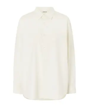 Auralee Finx Cotton-twill Shirt - White