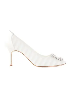 Manolo Blahnik Crystal Embellished Stiletto Pumps