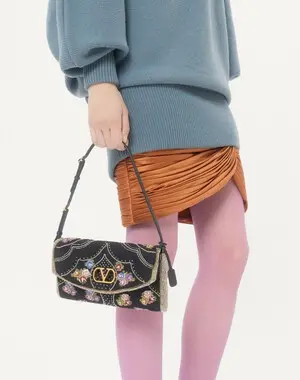 Valentino Garavani Long Sleeve Knitwear With Lace Accents