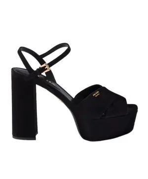 Prada Suede Platform Sandals