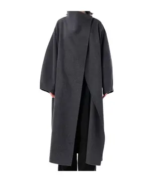 THE FRANKIE SHOP Leroy Funnel Neck Wool Coat