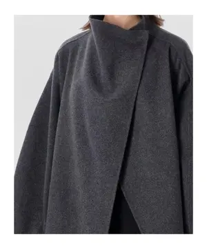 THE FRANKIE SHOP Leroy Funnel Neck Wool Coat