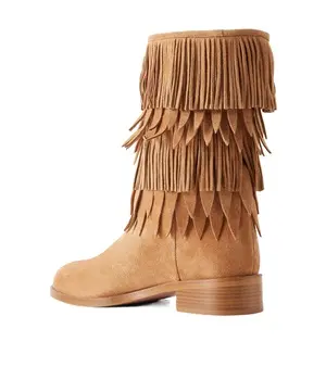 AQUAZZURA Fringed Suede Boots