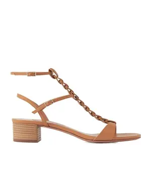 AQUAZZURA Braided Leather Sandals