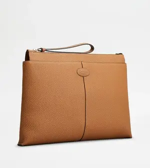 TOD'S Di Leather Clutch Bag