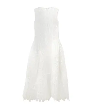 Cecilie Bahnsen Sleeveless Lace Midi Dress