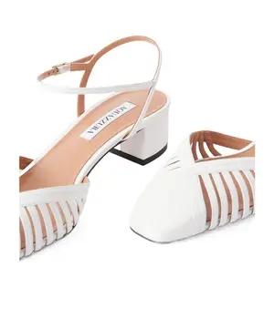AQUAZZURA Solid Leather Sandals