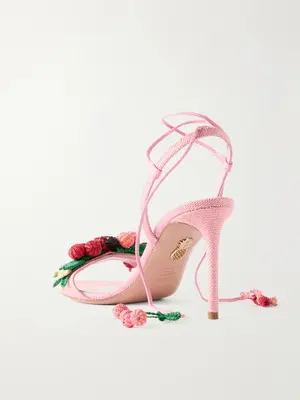 AQUAZZURA Botanica 105 Embellished Sandals - No
