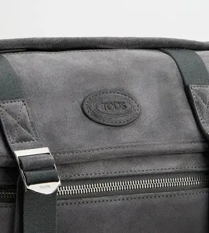 TOD'S Small Suede Shoulder Bag - Black