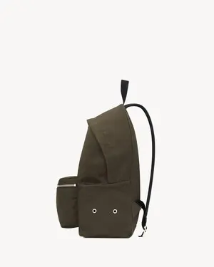 Saint Laurent City Backpack In Cotton Canvas