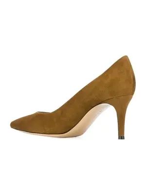 GIANVITO ROSSI Pointed-toe Stiletto High Heels - Brown