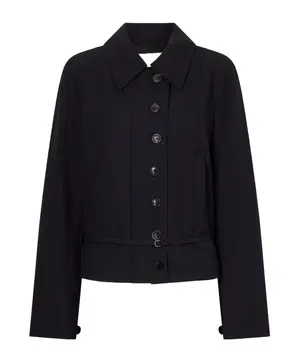 Dries Van Noten Cropped Jacket With Belt
