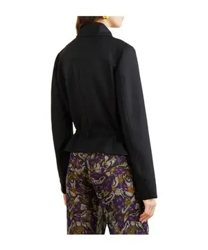 Dries Van Noten Cropped Jacket With Belt