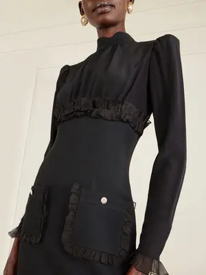 Alessandra Rich Ruffled Mini Dress