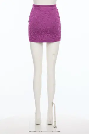 Valentino Garavani Patterned Side-zip Skirt
