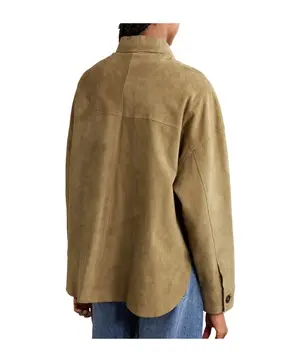 ARMA Paneled Suede Oversized Jacket