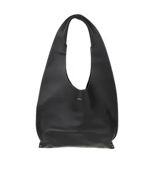 A.p.c. Logo Shoulder Bag - Black