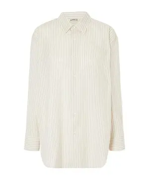 Auralee Striped Wool Shirt - No