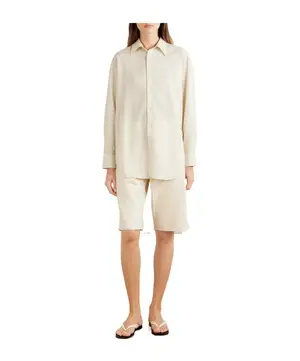 Auralee Striped Wool Shirt