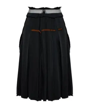 MAISON MARGIELA Pleated Midi Skirt