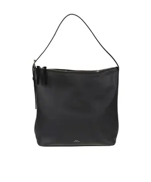 A.p.c. Logo Printed Zipped Shoulder Bag