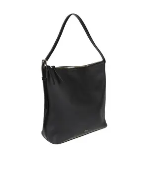 A.p.c. Logo Printed Zipped Shoulder Bag
